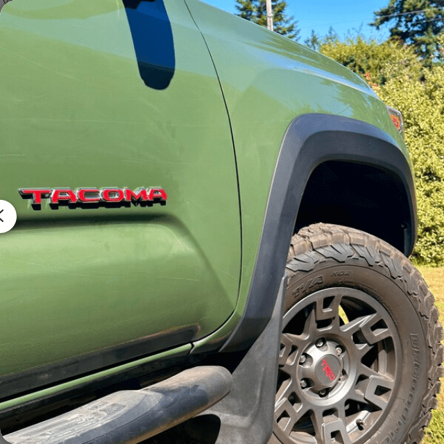 2024-2025 Toyota Tacoma Door Emblem Decal Overlays - Customize Both Si ...